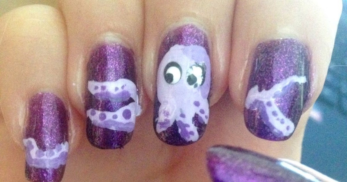Tinklesmakeup: Octopus/polipo nail art