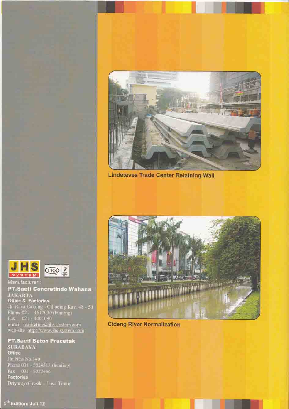 PC CORRUGATED SHEET PILES (JHS System) - Media Bangunan