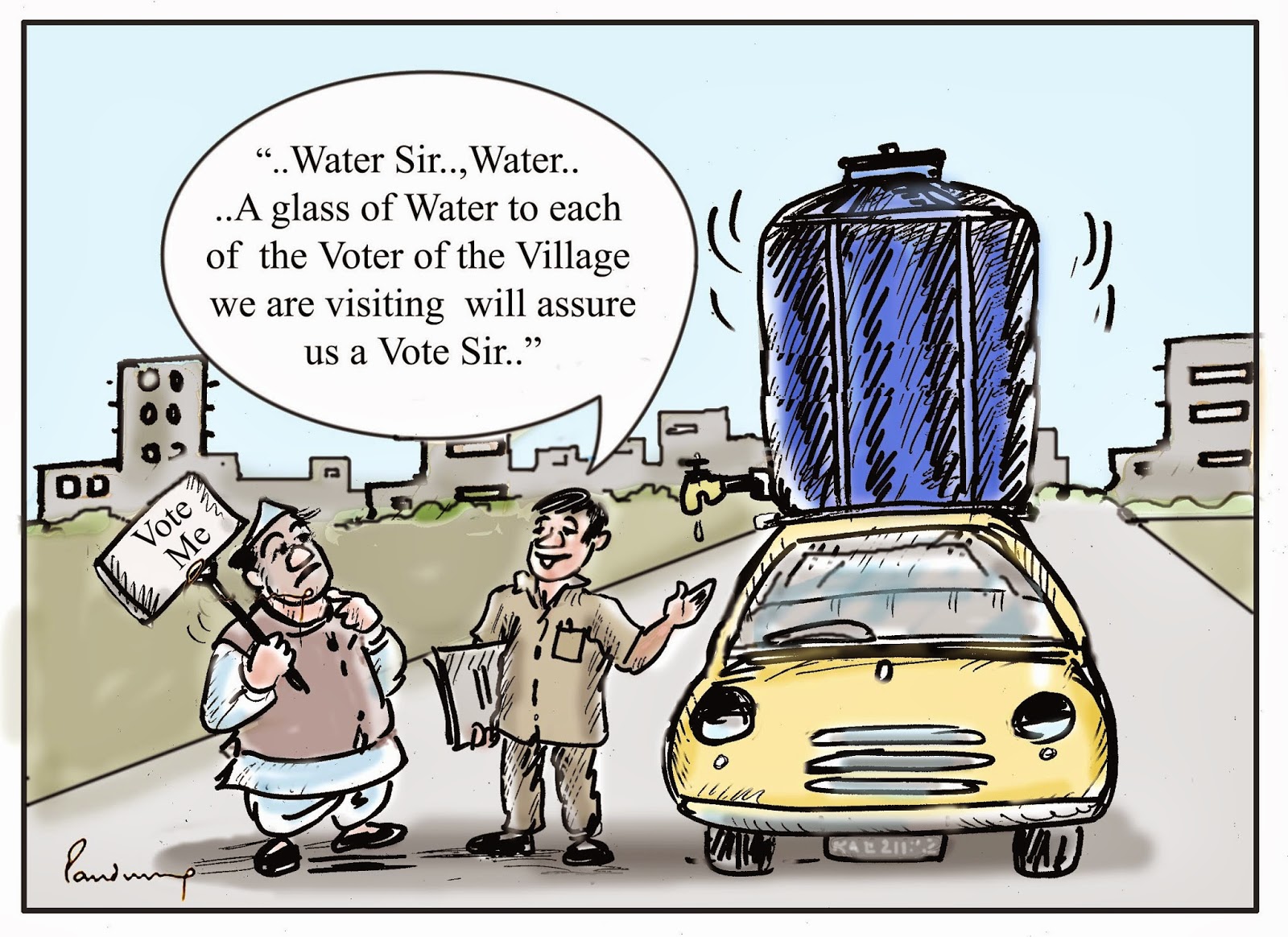 NEERU NEERU Cartoons by B V Panduranga Rao