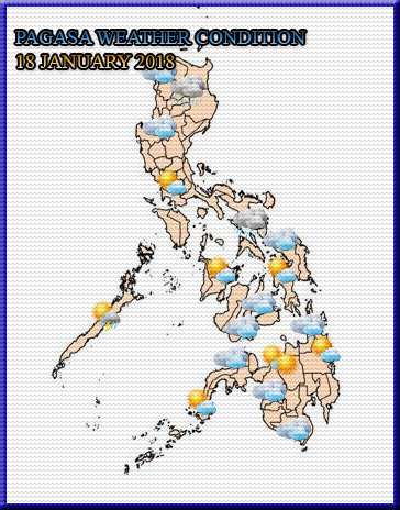 PAGASA: Philippine Weather Update 18 January 2018. - PH Trending