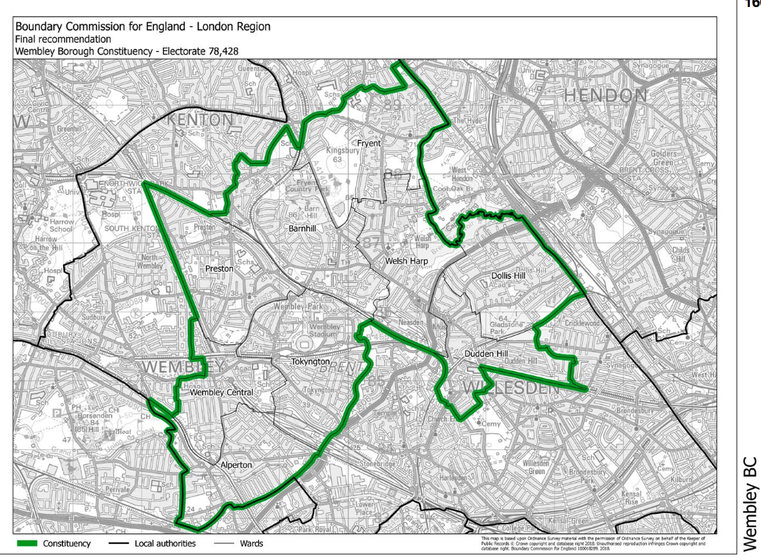 WEMBLEY MATTERS: Five MPs to represent Brent residents under Boundary ...
