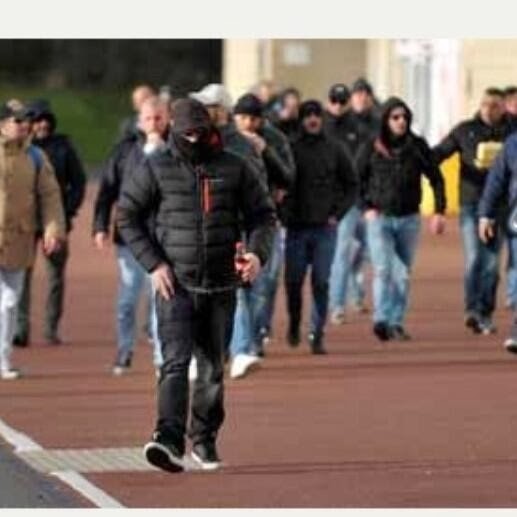 Football Hooligan Pictures: THREE PICS Napoli in Swansea 20 Feb 2014