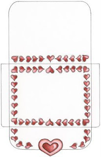 sobres para san valentin-Colorear dibujos,letras, Actividades infantiles