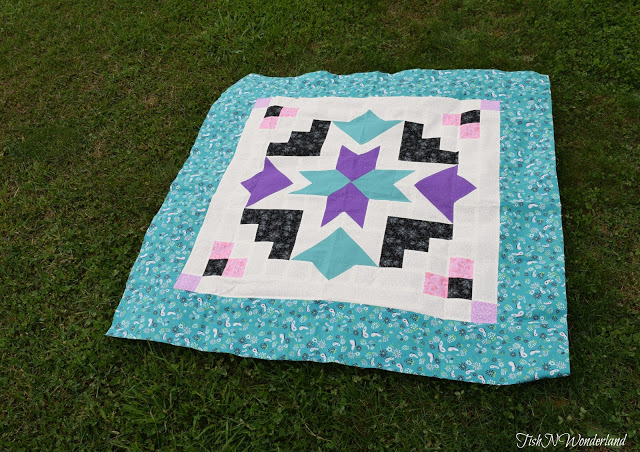 Tish's Adventures in Wonderland: TGIFF--Star Blossom Baby Quilt