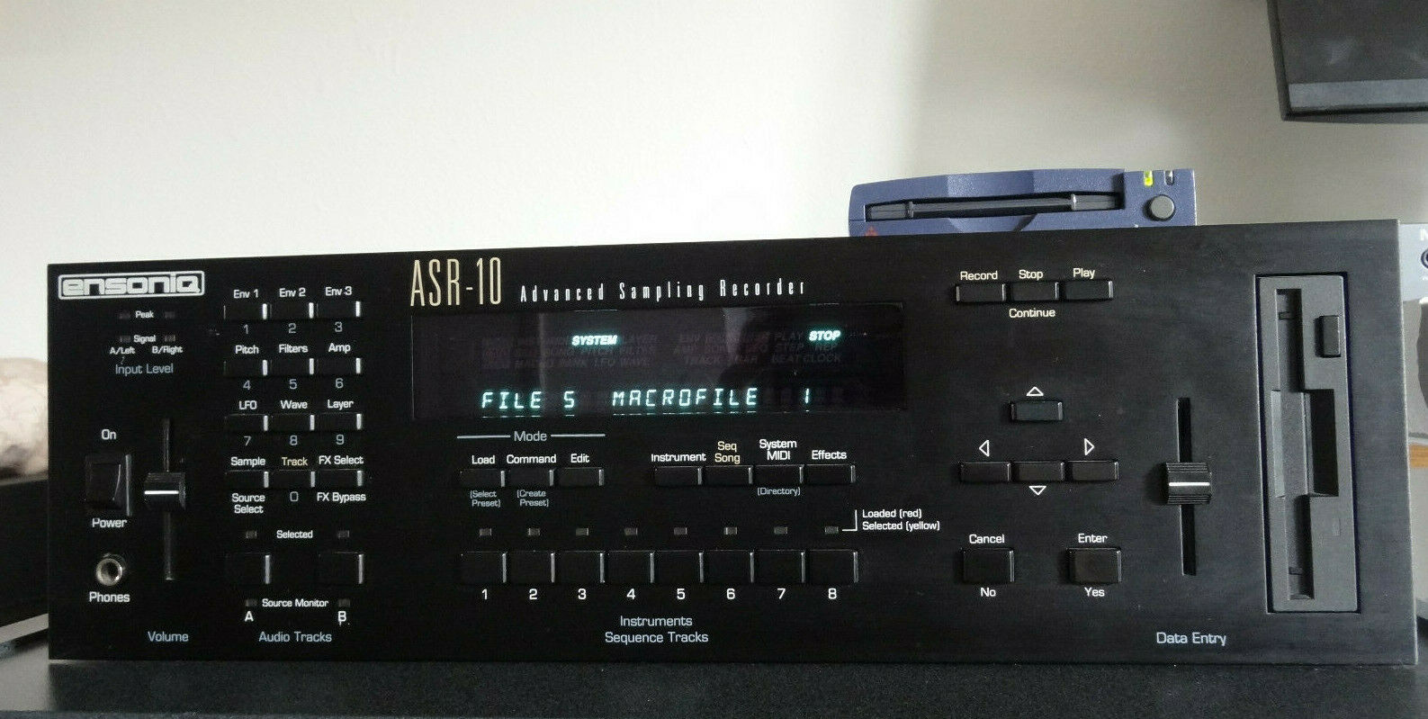 MATRIXSYNTH: ENSONIQ ASR-10 Rack Sampler Synthesizer SN ASR-10434 w ...