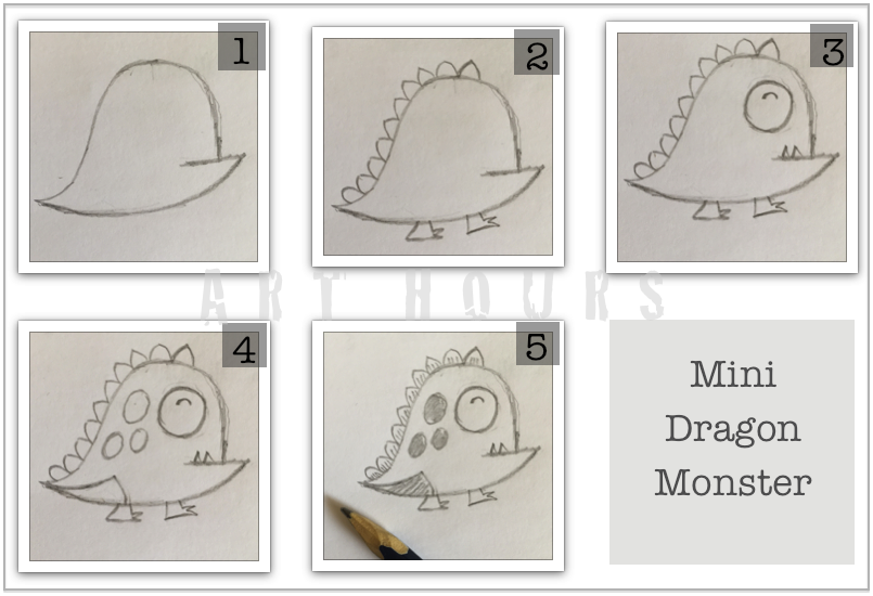 ArchGuide: Cute Monster Sketches in 5 Easy Steps