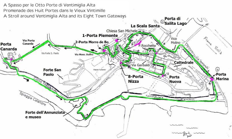 Ventimiglia Alta ha 8 porte. Ecco l'itinerario da seguire. - 20MIGLIA.COM