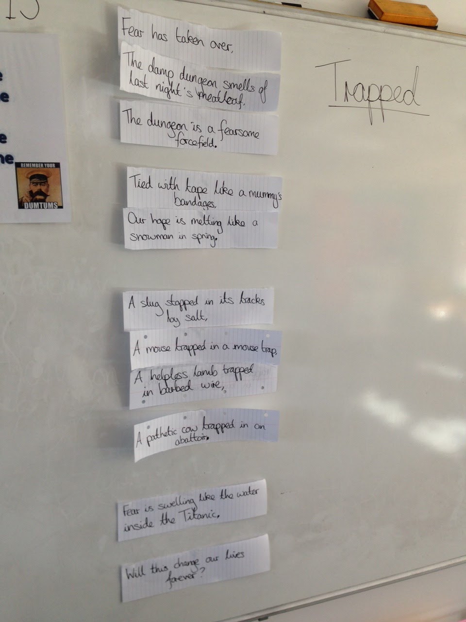 St. Clare's Class Blog: 'Trapped': A Poem by St. Clare's Class