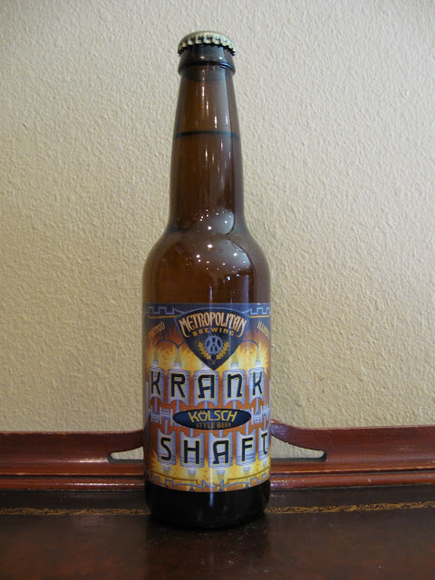 Doing Beer Justice: Metropolitan Brewing Krankshaft Kolsch