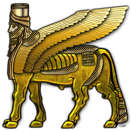 Sacred Symbols 3D: Ancient Assyrian Winged Bull
