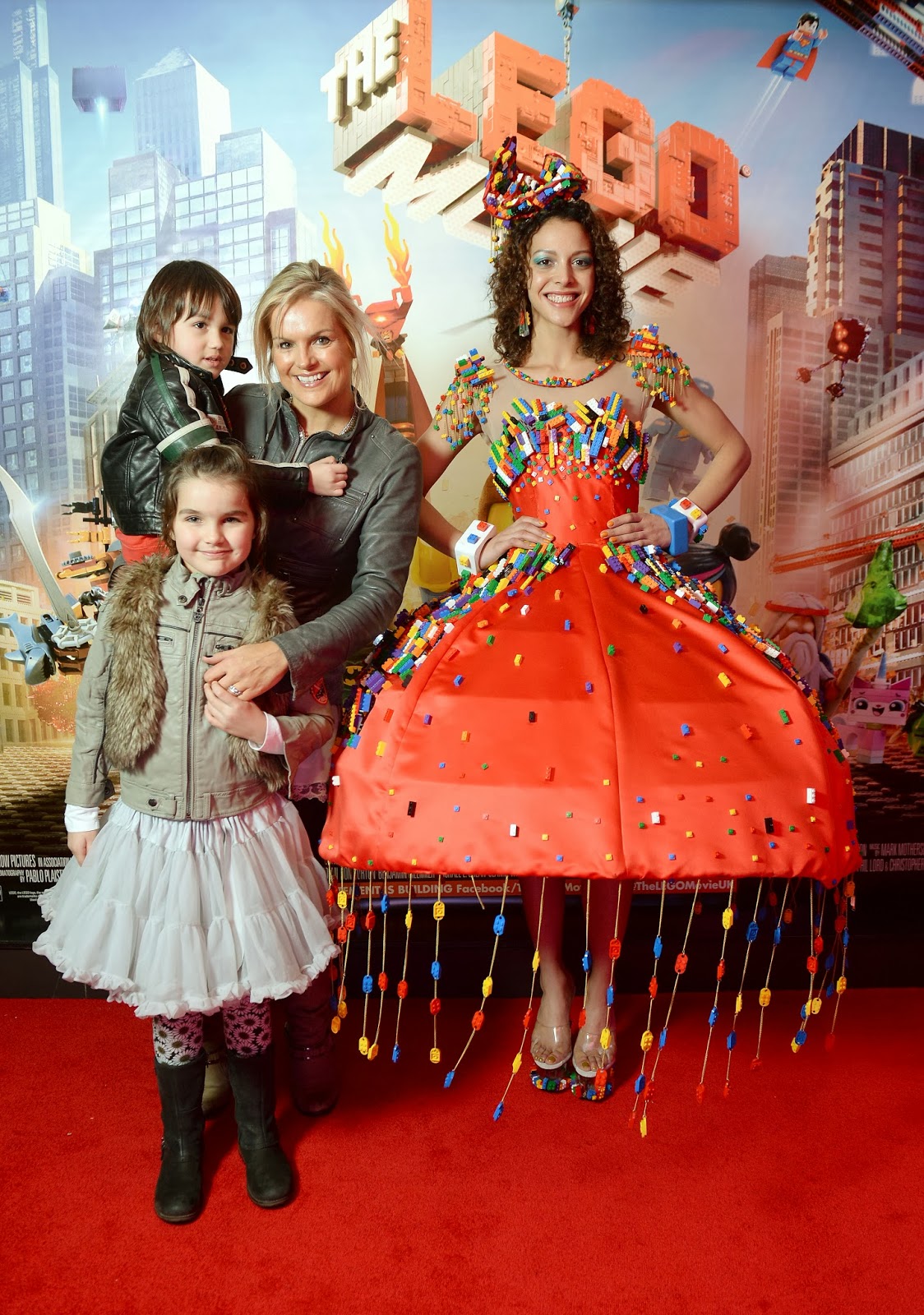 Cycle in Heels : Lego dress at the Lego Movie Premiere