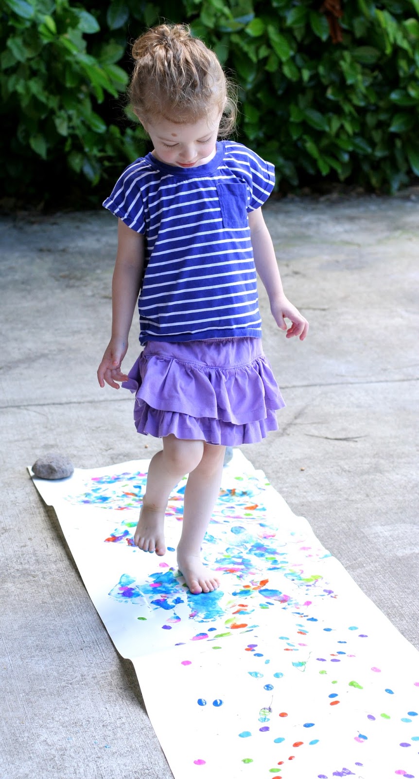 Big Art: Painting with your Feet!