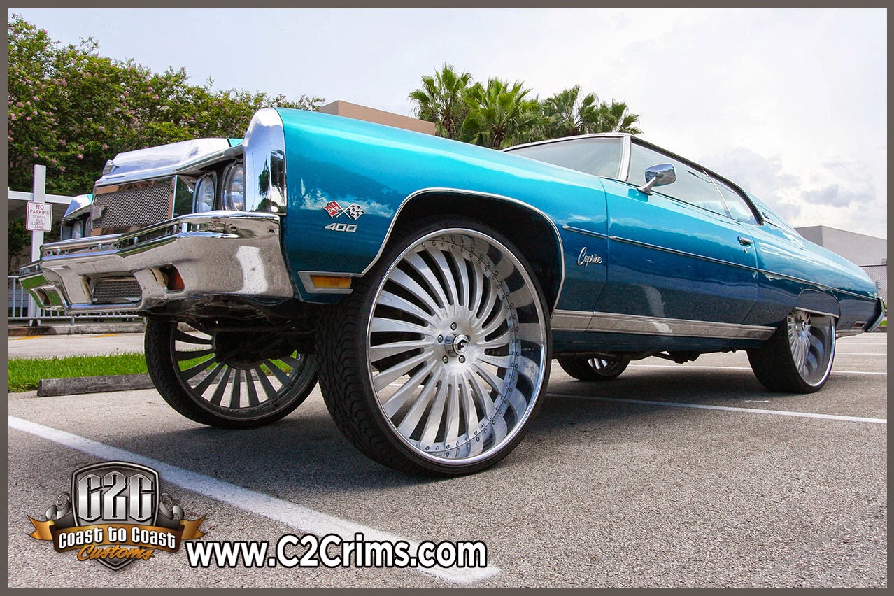 C2C Rims: 1973 Impala DONK Squatin on 30" Forgiato's