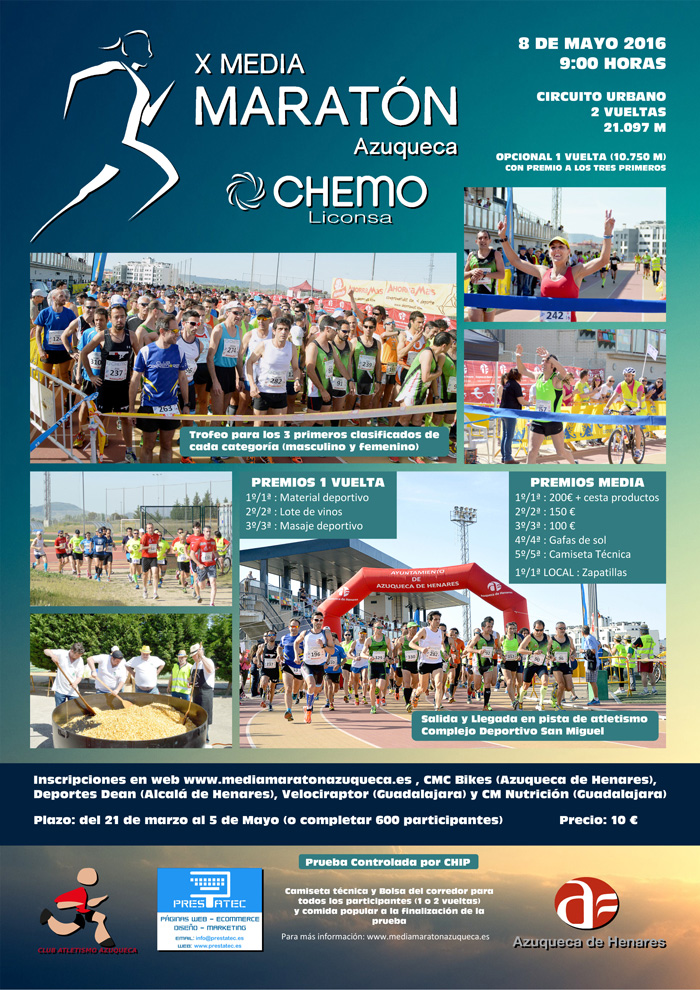 MEDIA MARATÓN AZUQUECA CHEMO - LICONSA ~ Club Atletismo Azuqueca