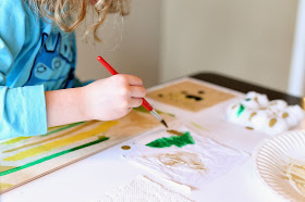 Exploring Absorption with Watercolors on a Texture Board