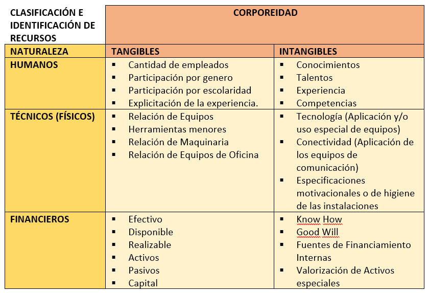 Yesid Ariza Osorio: Análisis de los Recursos de la empresa para la ...