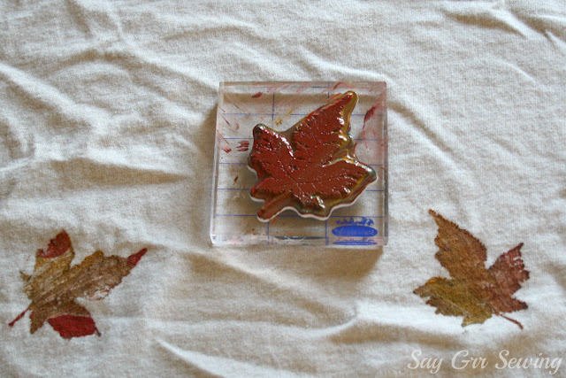 Say Grr Sewing: Leaf-Print Fall Dresses