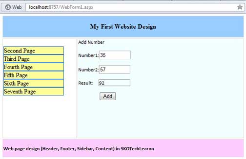 Design Header, Footer, Sidebar, Content Layout in ASP.Net Tips ... Design Header, Footer, Sidebar, Content Layout in ASP.Net Tips ...