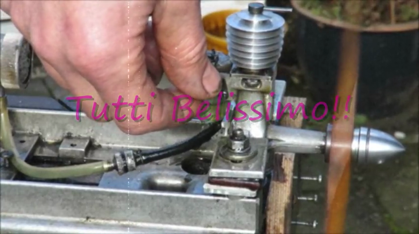 Vintage Model Airplane Engines Running: 1946 Italian MOVO D-2 Diesel