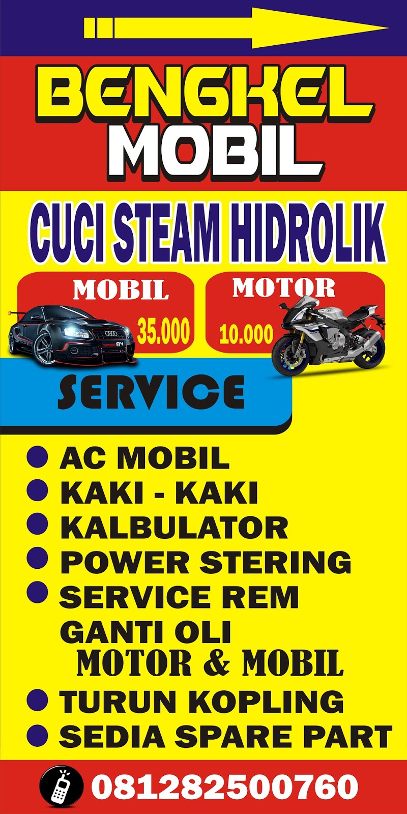 Contoh Spanduk Bengkel Mobil Homecare24
