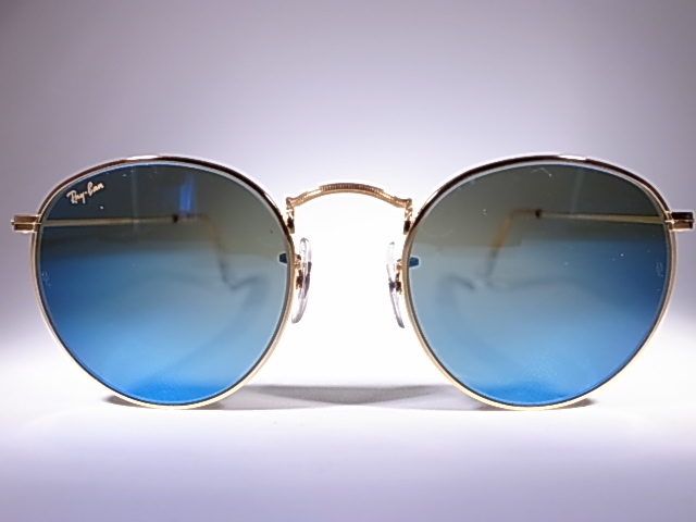 M VINTAGE SUNGLASSES COLLECTION: BAUSCH LOMB RAY BAN ROUND BLUE MIRROR ...