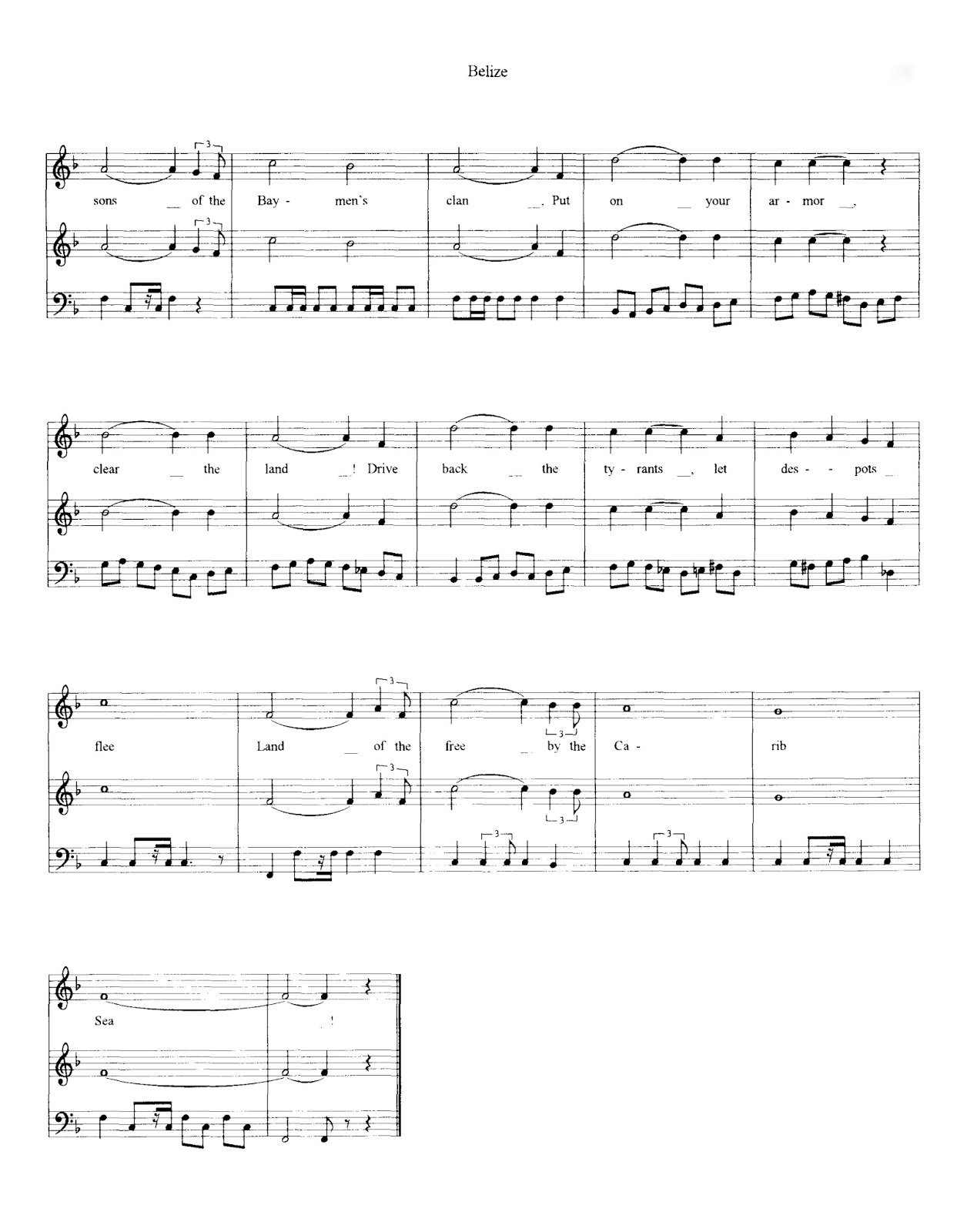 El Himno Nacional De Belice: Land Of The Free | Nosotros Unidos Con Belize