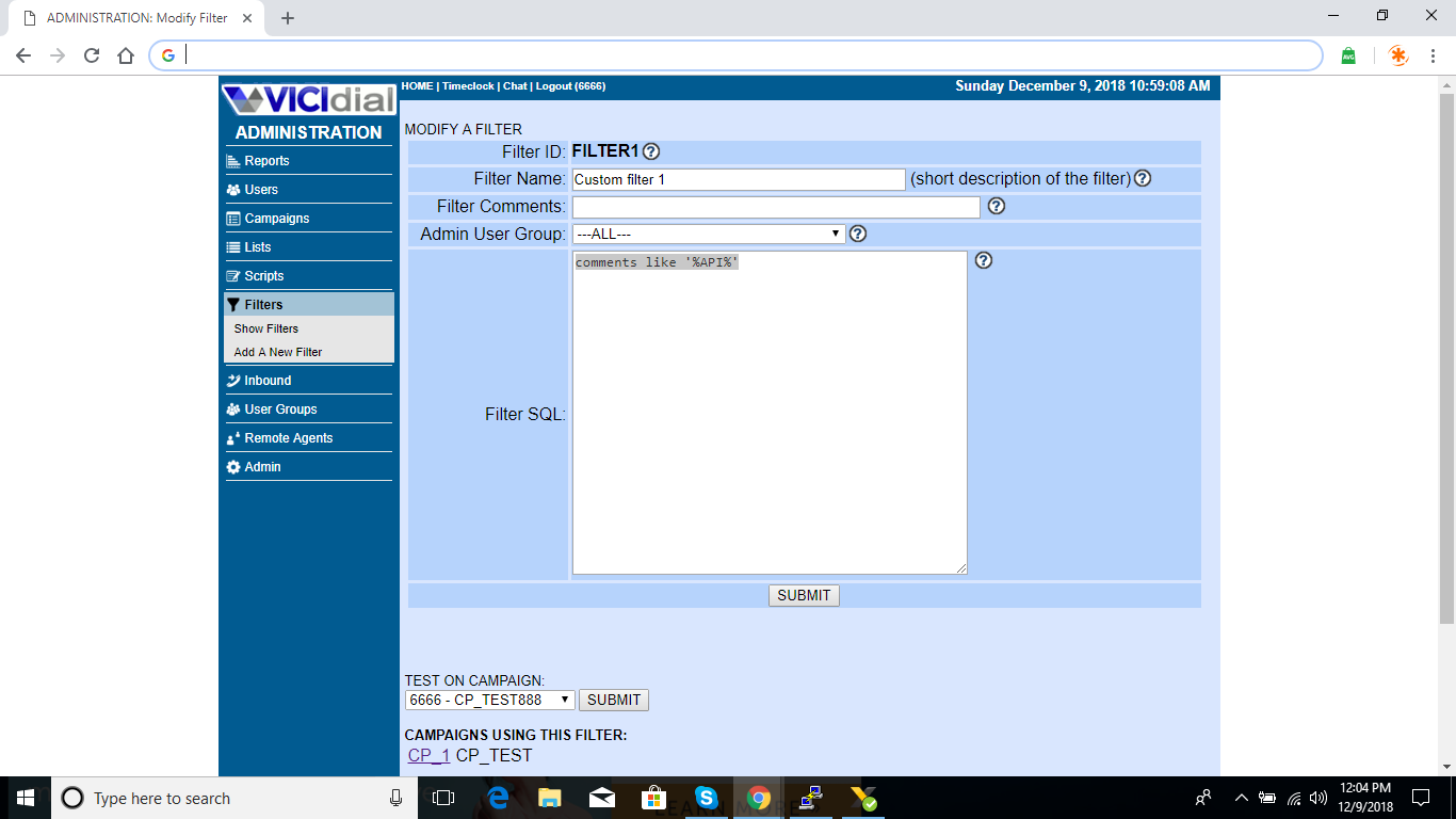 vicidial Support: vicidial filter