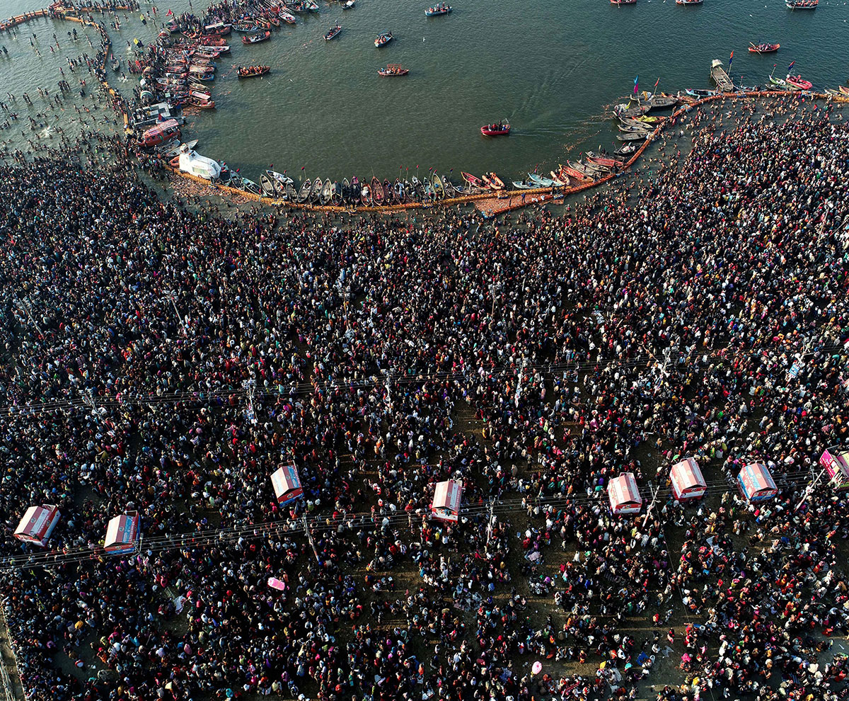 Incredible aerial shots captured at Kumbh Mela 2019 - Prayagraj