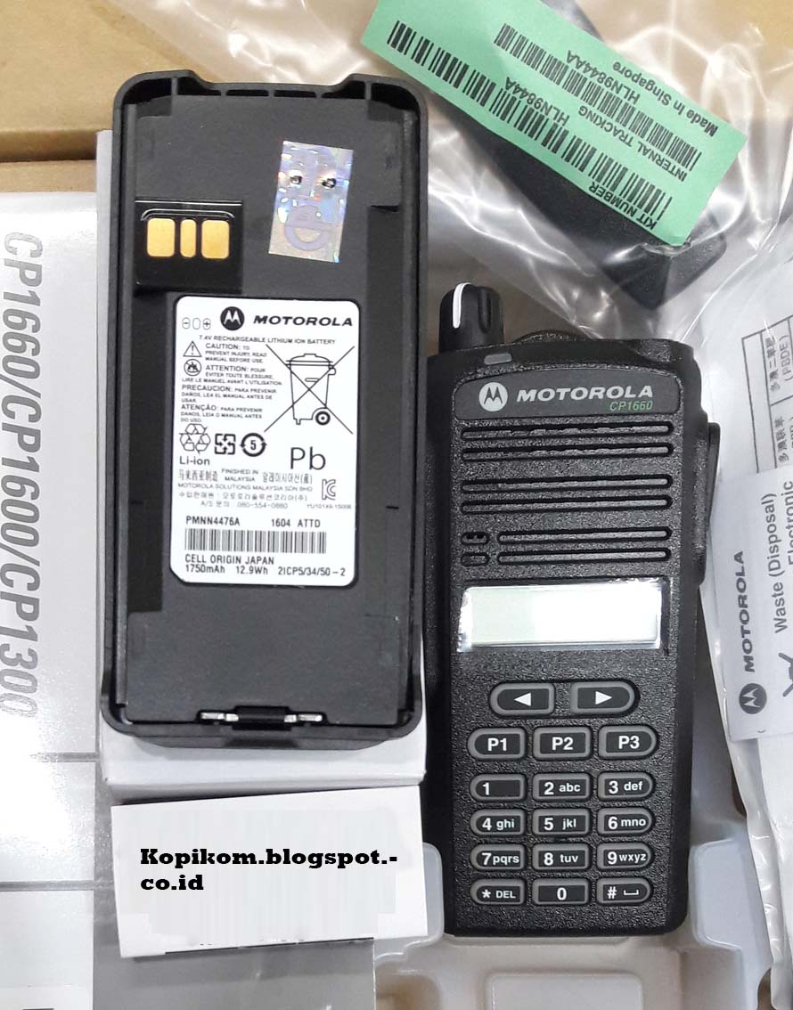 Harga HT Motorola CP 1660 VHF dan Spesifikasi Terbaru | kopikom