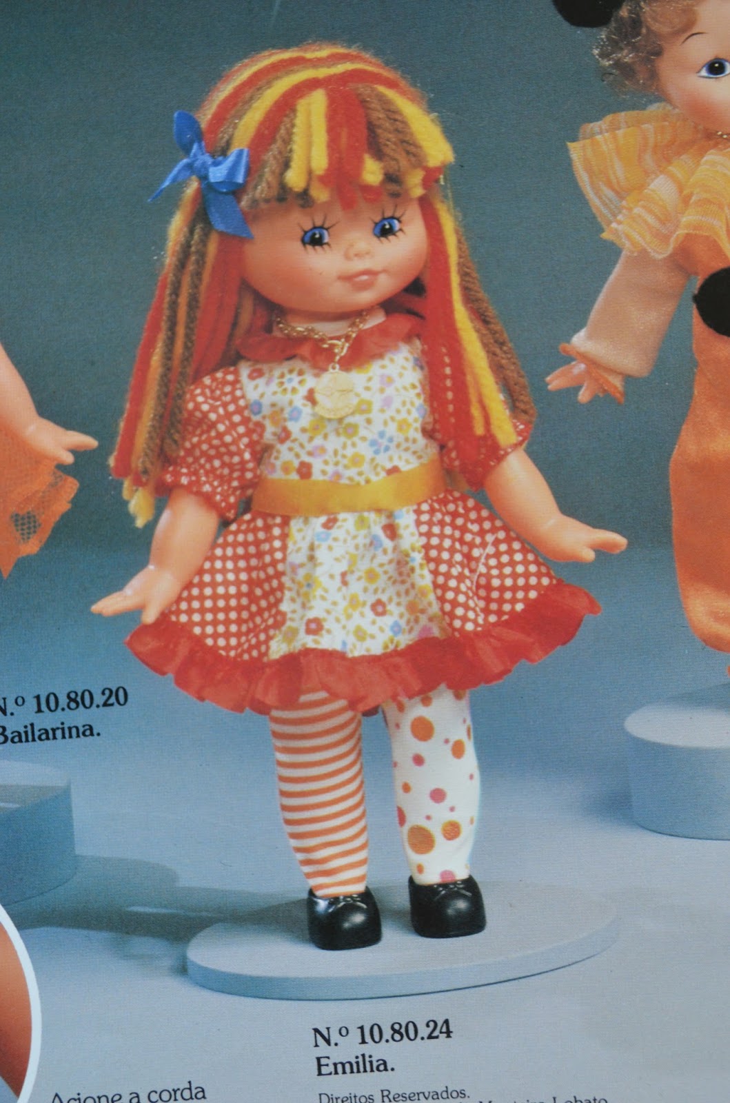 Ana Caldatto : Coleção antiga Boneca Emilia, Boneca de Pano Emilia