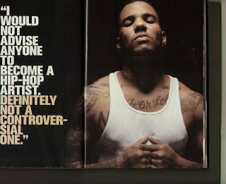 AS Coursework: Rap/Hip-Hop magazine analysis 2- Double page spread