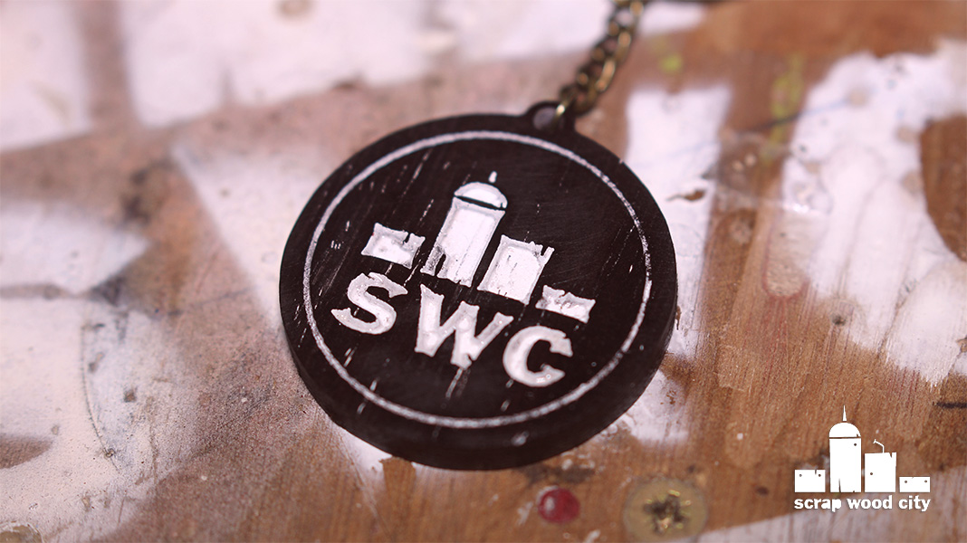 scrap wood city: How to make a custom wooden keychain on the CNC machine