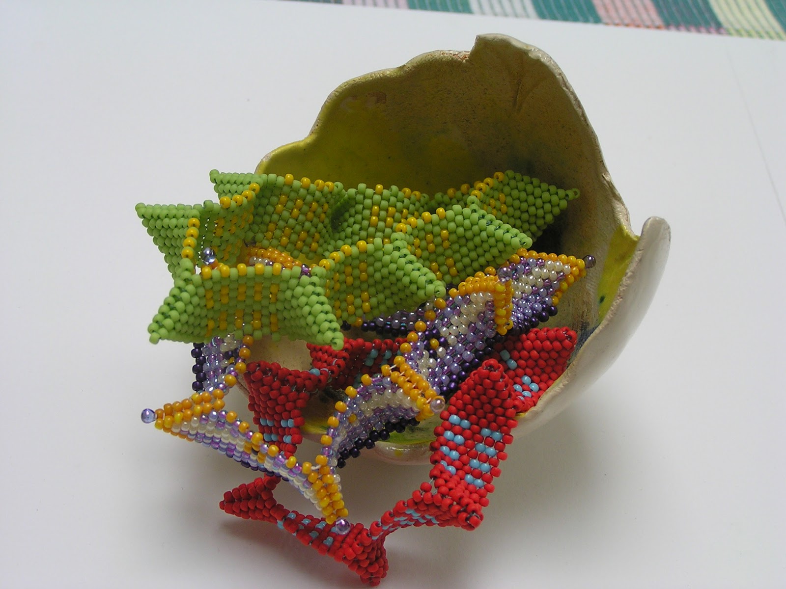 Catrina jewels: Contemporary Geometric Beadwork design Ina Hascher