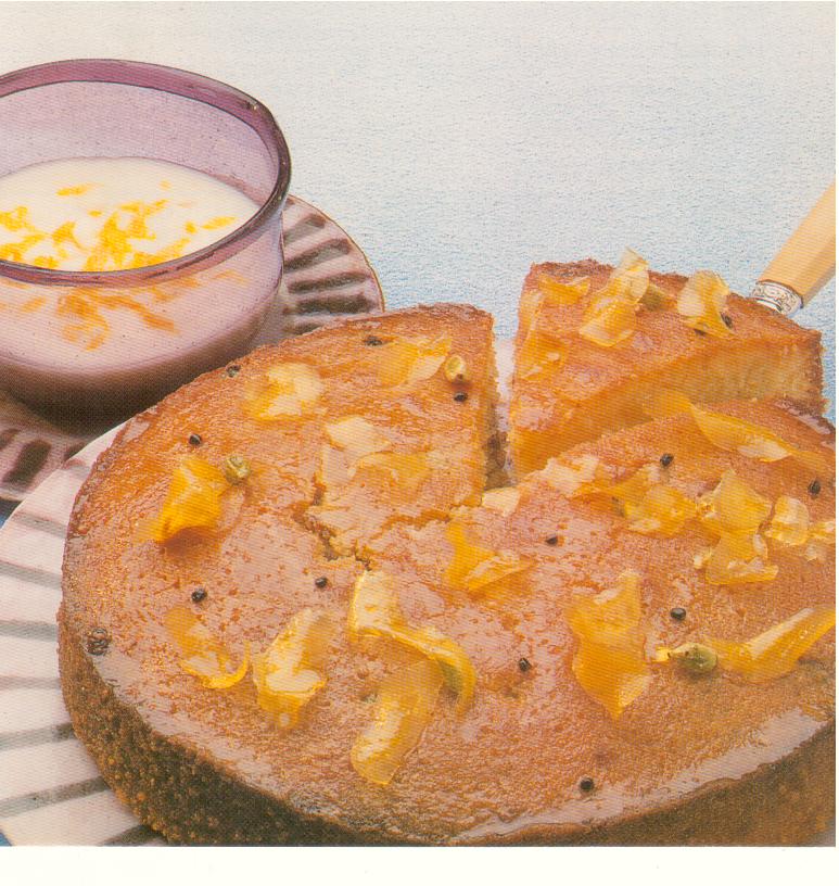 Reiki: ALMOND ,ORANGE AND SEMOLINA CAKE