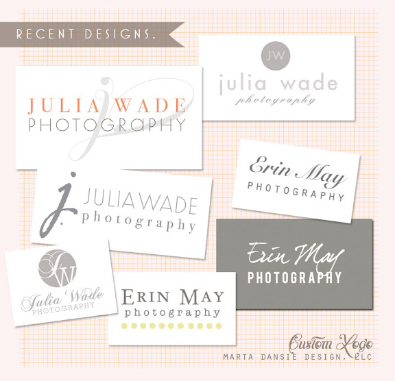 marta writes: on the drawing board / simple type logos