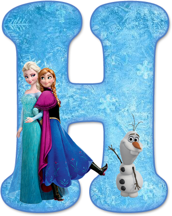 Alfabeto de Ana, Elsa y Olaf de Frozen. - Oh my Alfabetos!