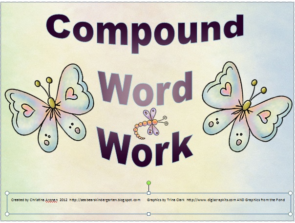 Classroom Freebies Too: Free Compound Word Work