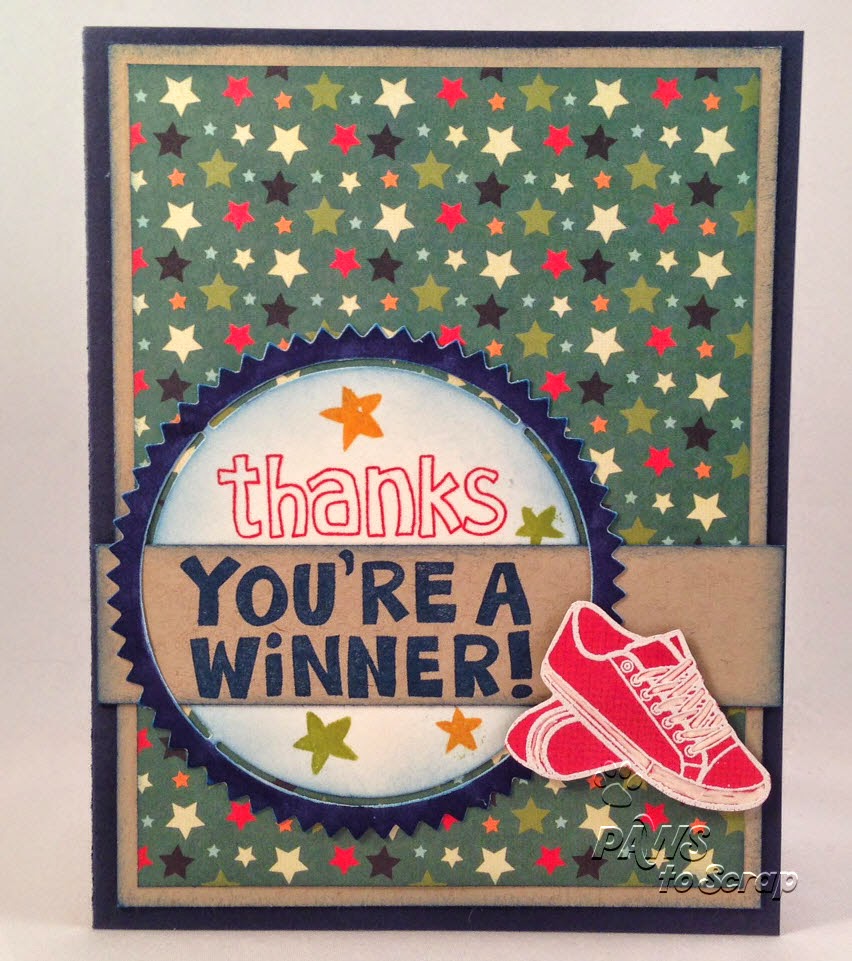Paws to Scrap: Thanks - You're a Winner for Kit Kraft Wednesday