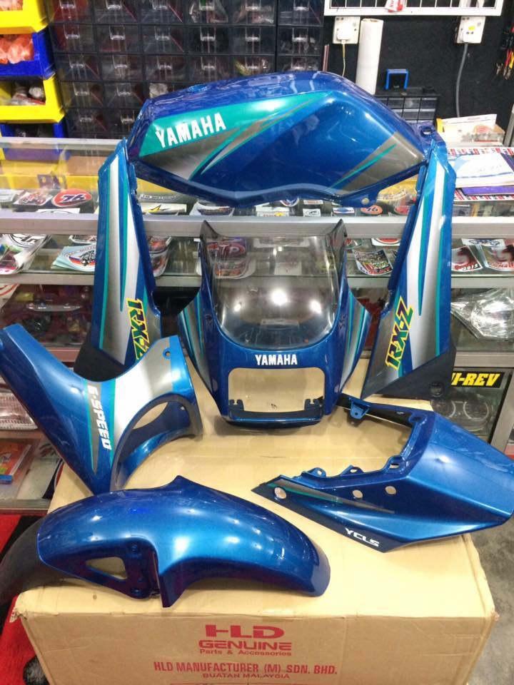 COVERSET RXZ (BIRU LAICI) - HELMET COPY ORI