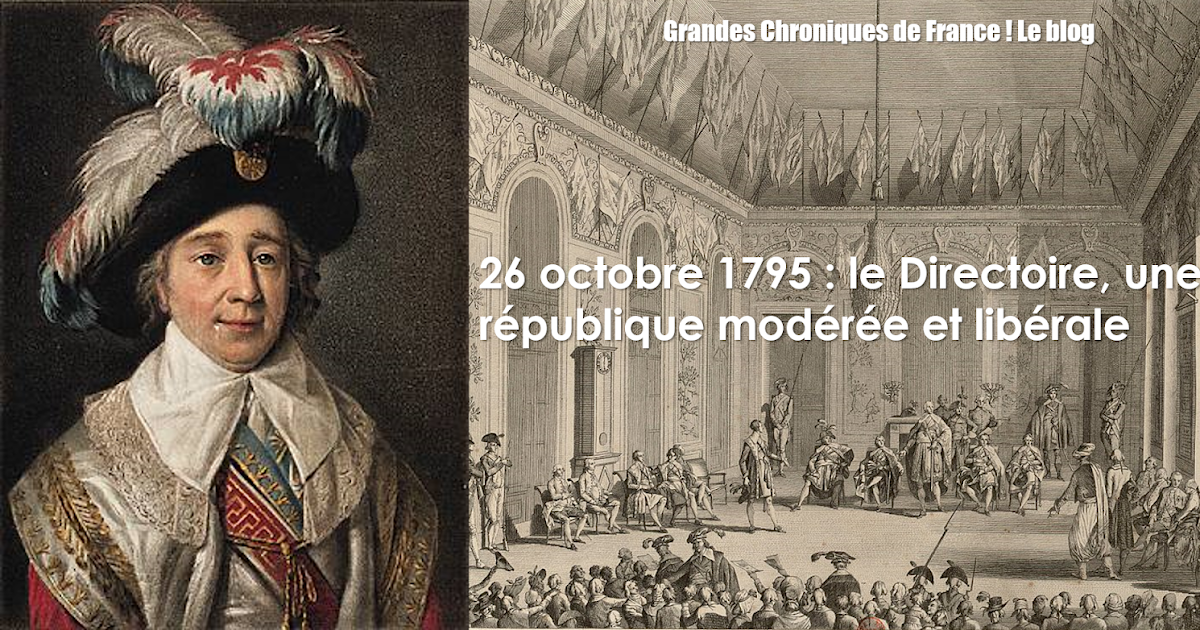 26 octobre 1795 : le Directoire, une république modérée et libérale