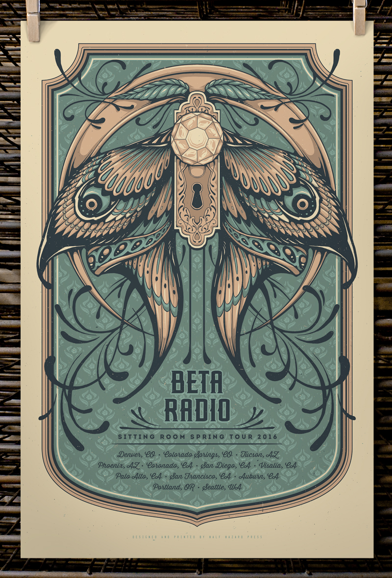 INSIDE THE ROCK POSTER FRAME BLOG: Half Hazard Press Beta Radio And ...