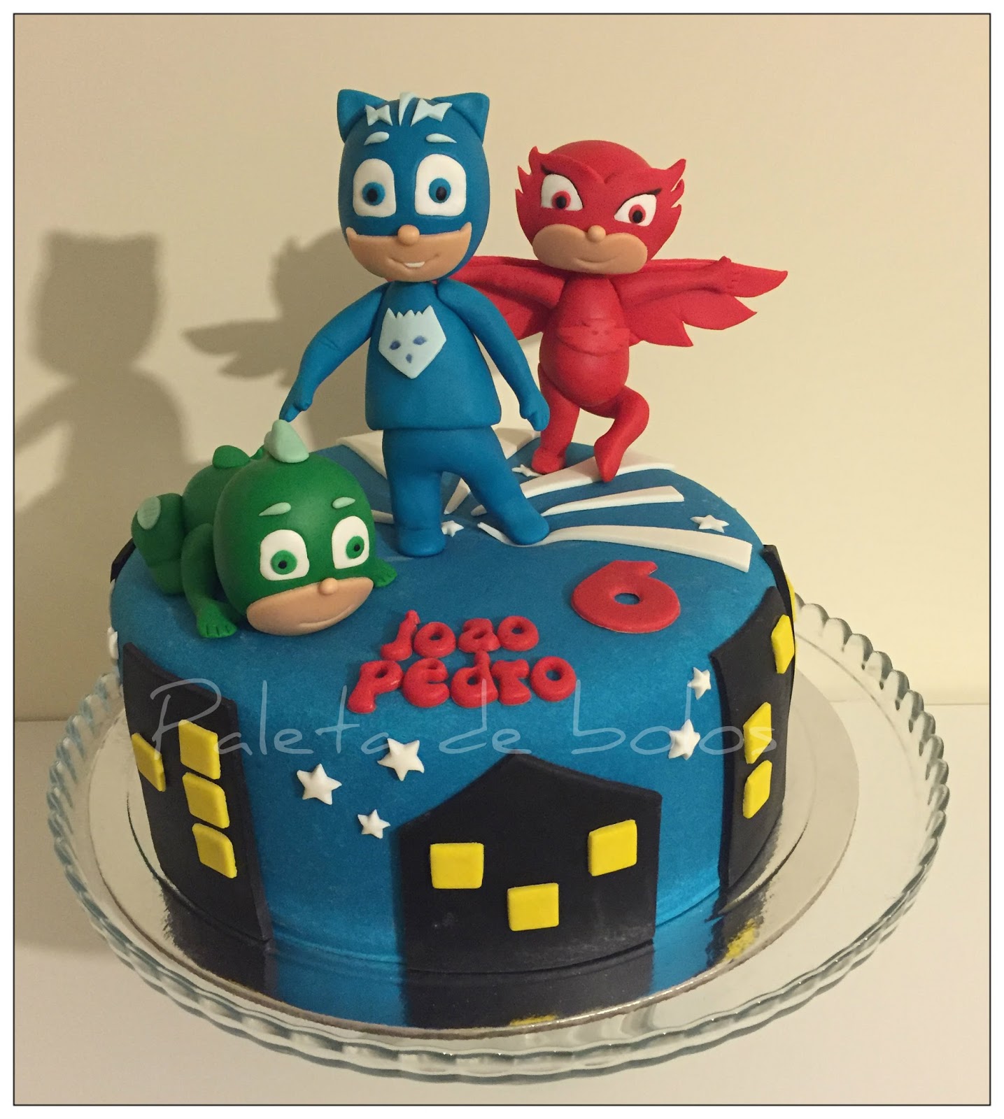 Paleta de Bolos: Os PJ Masks para o João Pedro!