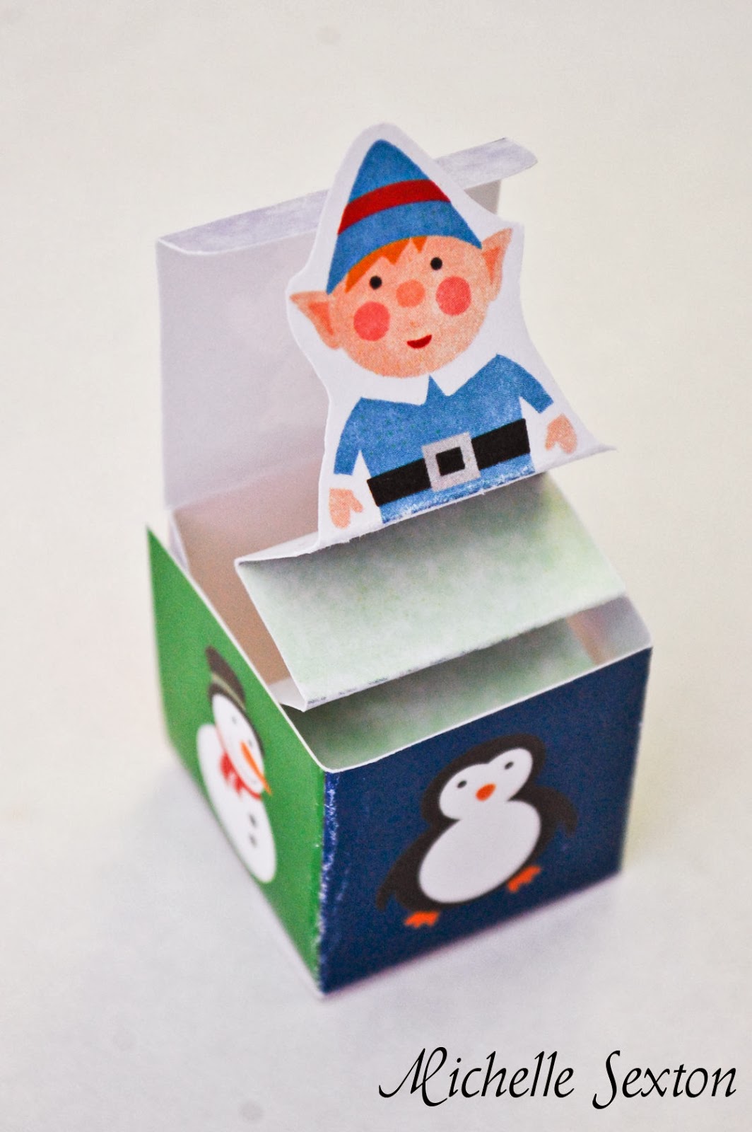Miniature Jack-In-The-Box Paper Craft Christmas Printable | So Here's ...