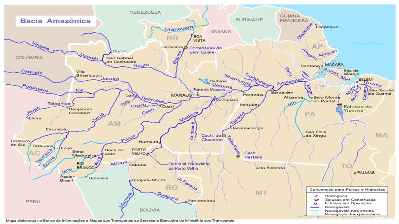 GEORNAL: BACIAS HIDROGRÁFICAS - BRASIL