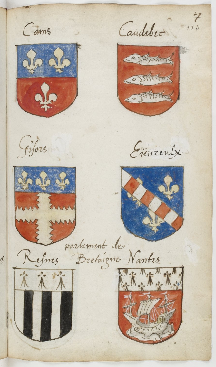 Herald Dick Magazine: Recueil d'armoiries de villes de France peintes ...