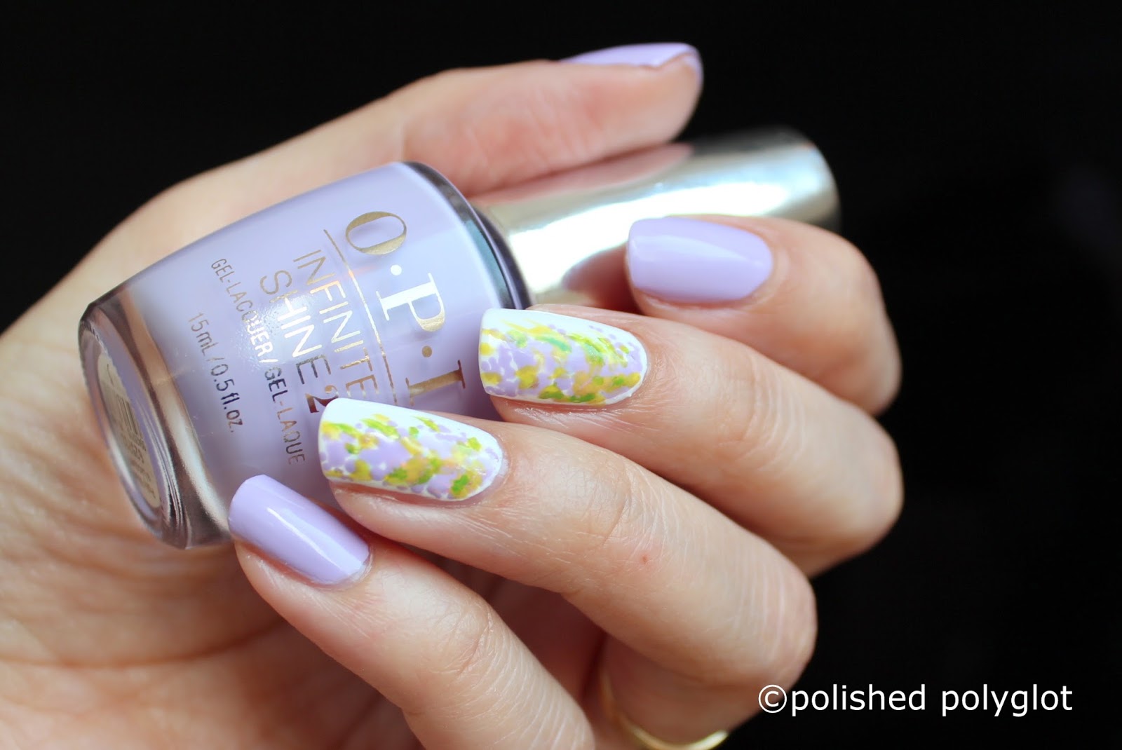 Nail Art │ Pastel florals Wisterias on my nails [Nail Crazies Unite ...
