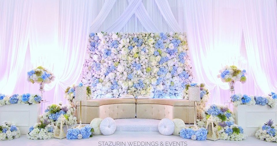 Pelamin Warna Biru Cair Dalam Dewan - AlessandrakruwCastillo