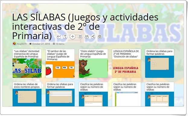 Lengua Española de Educación Primaria: "10 Juegos y actividades ...