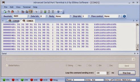 Software Software: Eltima Advanced Serial Port Terminal