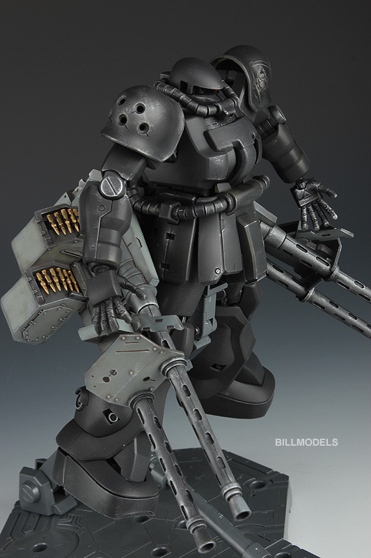 GUNDAM GUY: MG 1/100 Zaku F2 Heavy Machine Guns - Custom Build